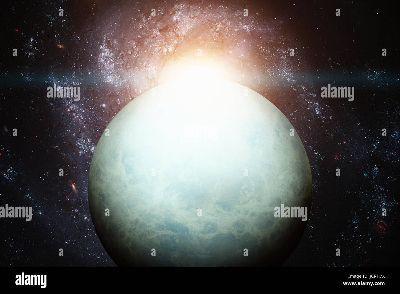 Solar System - Uranus. It is the seventh planet from the Sun and the ...