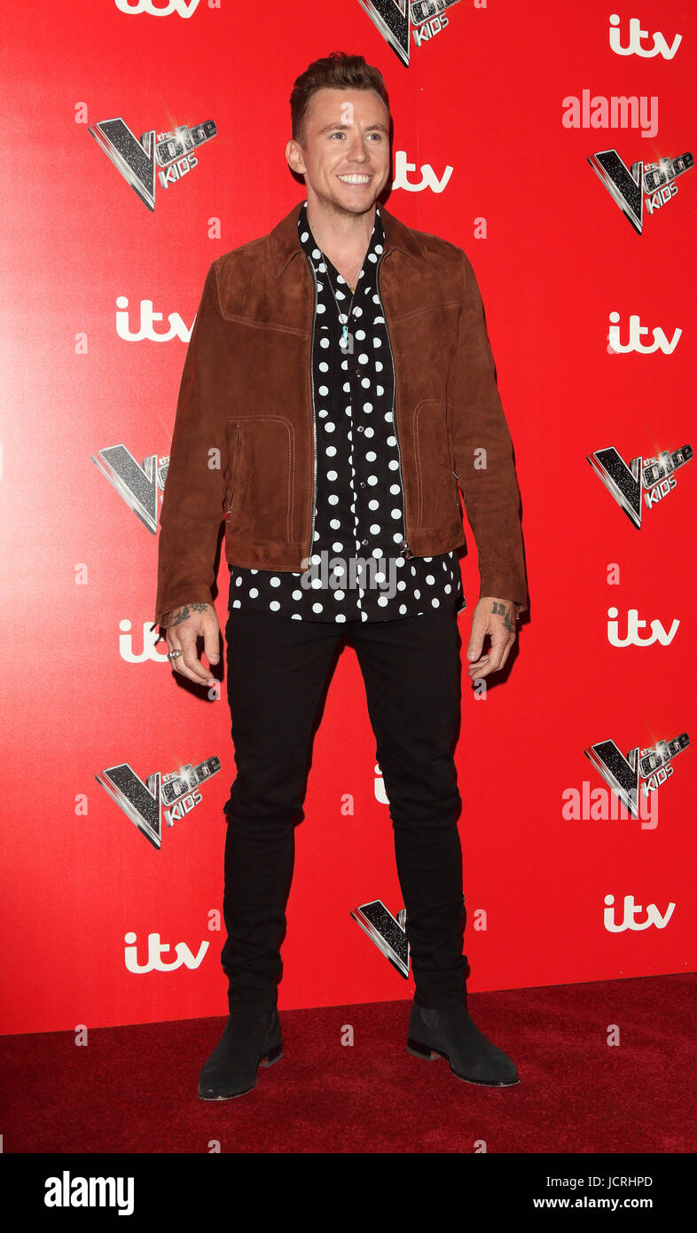 London.UK. Danny Jones at the The Voice Kids photocall at Madame ...