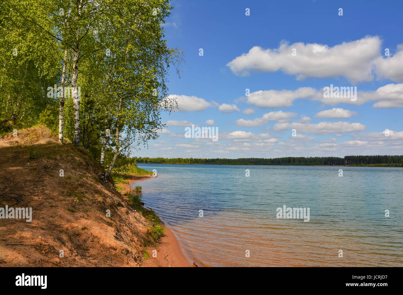 Sunny summer day at blue quarries Stock Photo - Alamy