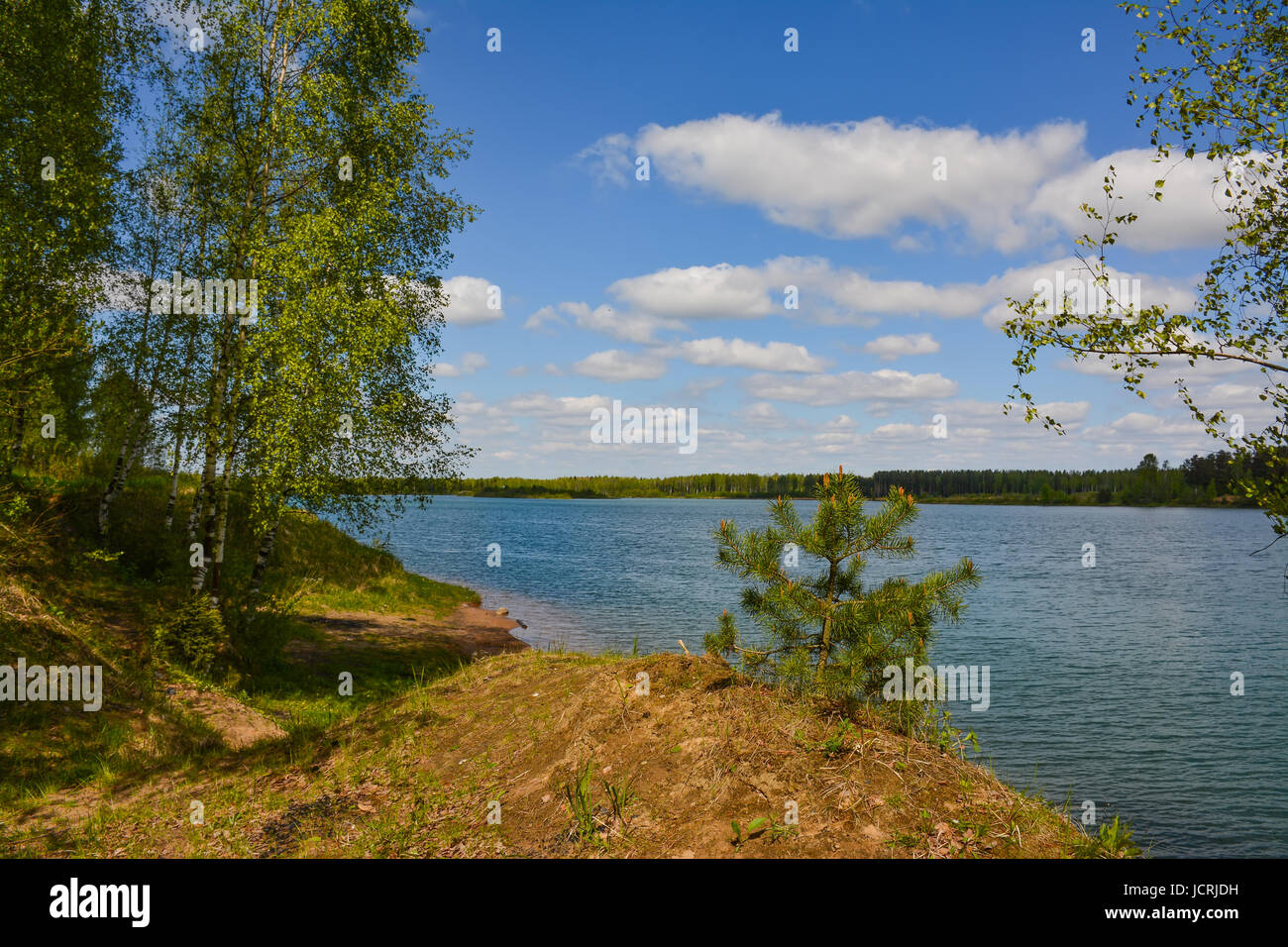 Sunny summer day at blue quarries Stock Photo - Alamy