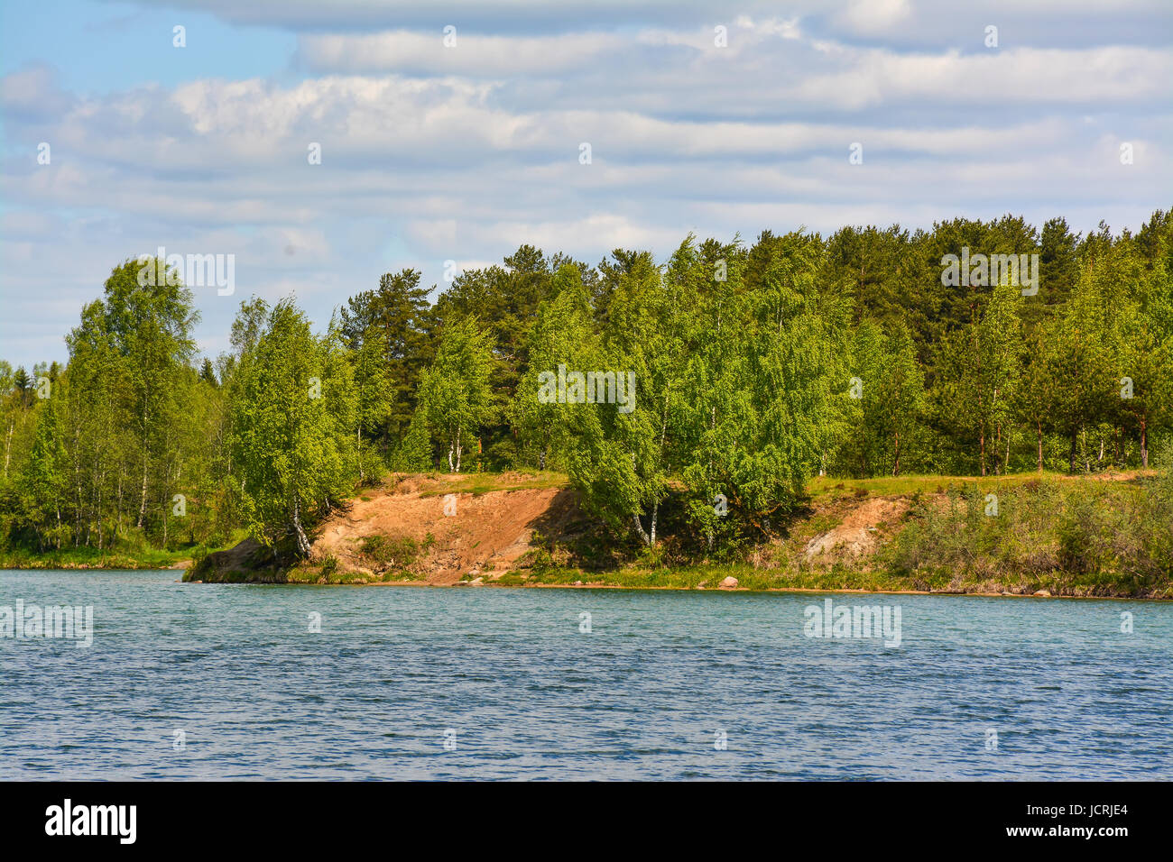 Sunny summer day at blue quarries Stock Photo - Alamy