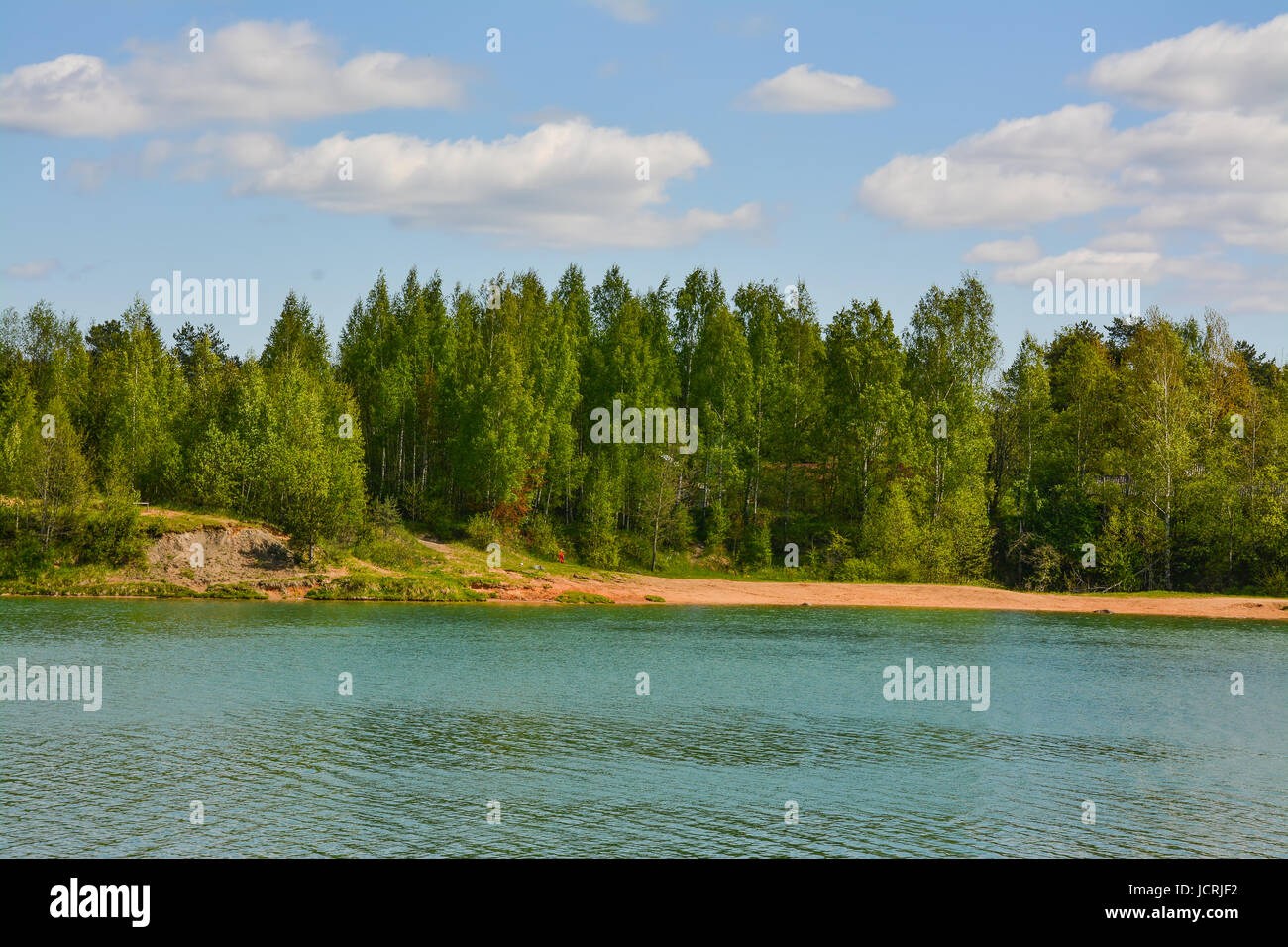 Sunny summer day at blue quarries Stock Photo - Alamy