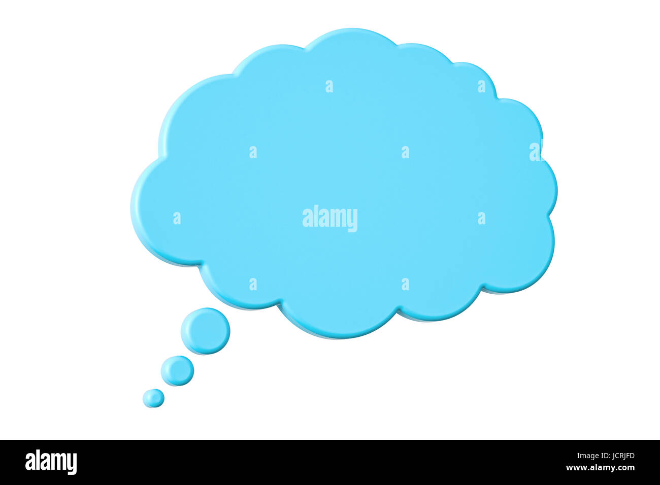Speech bubble thought, 3D rendering Stock Photo - Alamy