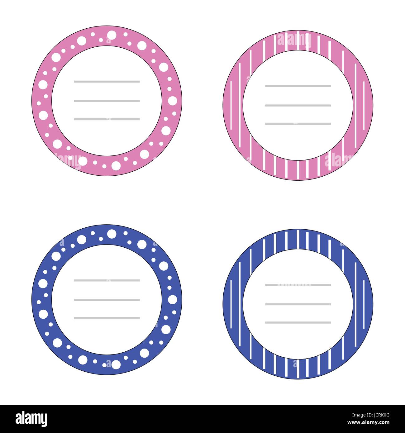 Baby announcement cards Stock Vector Images - Alamy