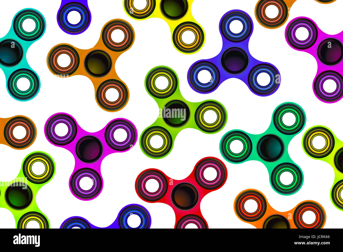 A background of fidget spinner focus toys illustration Stock Photo - Alamy