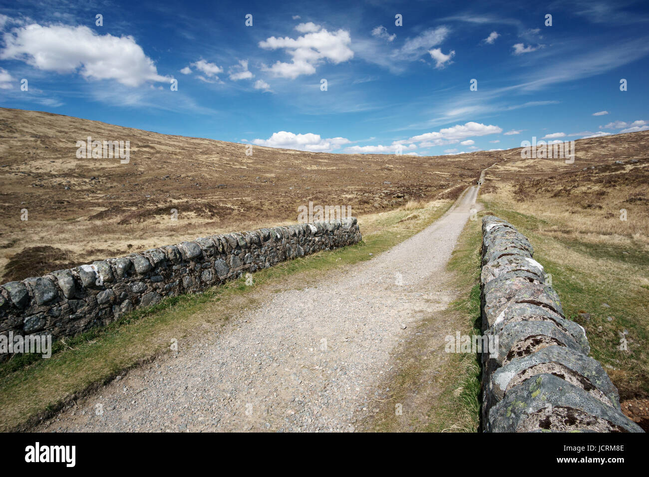 Scottish hiking path in front of beautiful landscape Stock Photo - Alamy