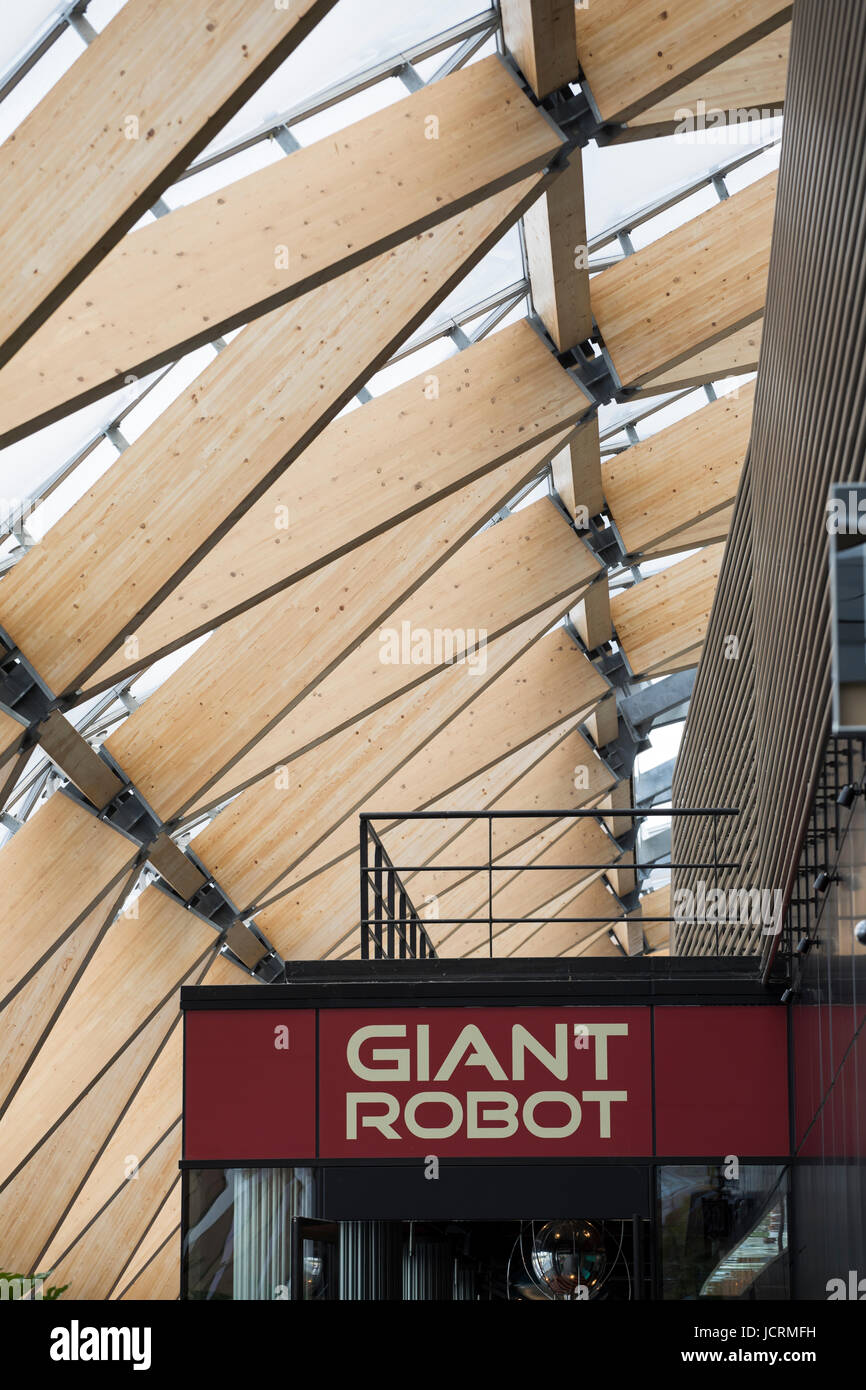 Giant Robot restaurant at Crossrail Station Garden, Canary Wharf ...