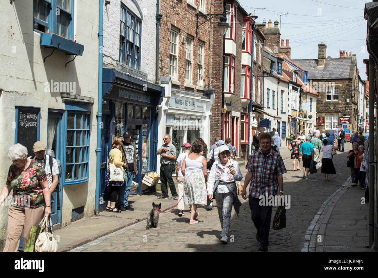Street view at Whitby, North Yorkshire, UK Stock Photo - Alamy