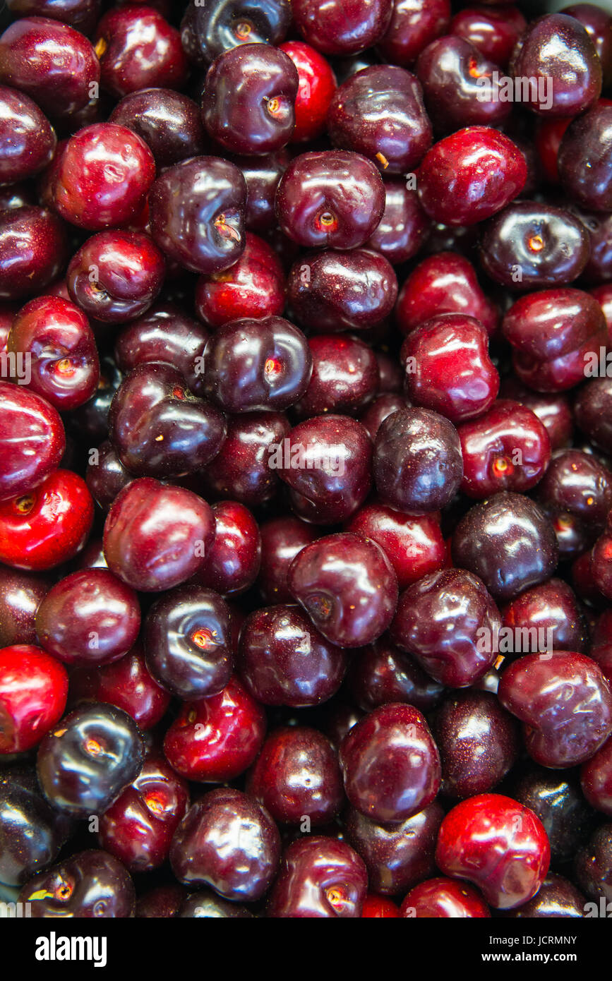 Fresh Red Cherries Background Texture High Resolution Stock Photography ...