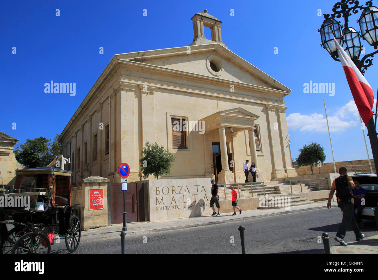 Stock Exchange building in former Garrison Chapel, Castille Square ...