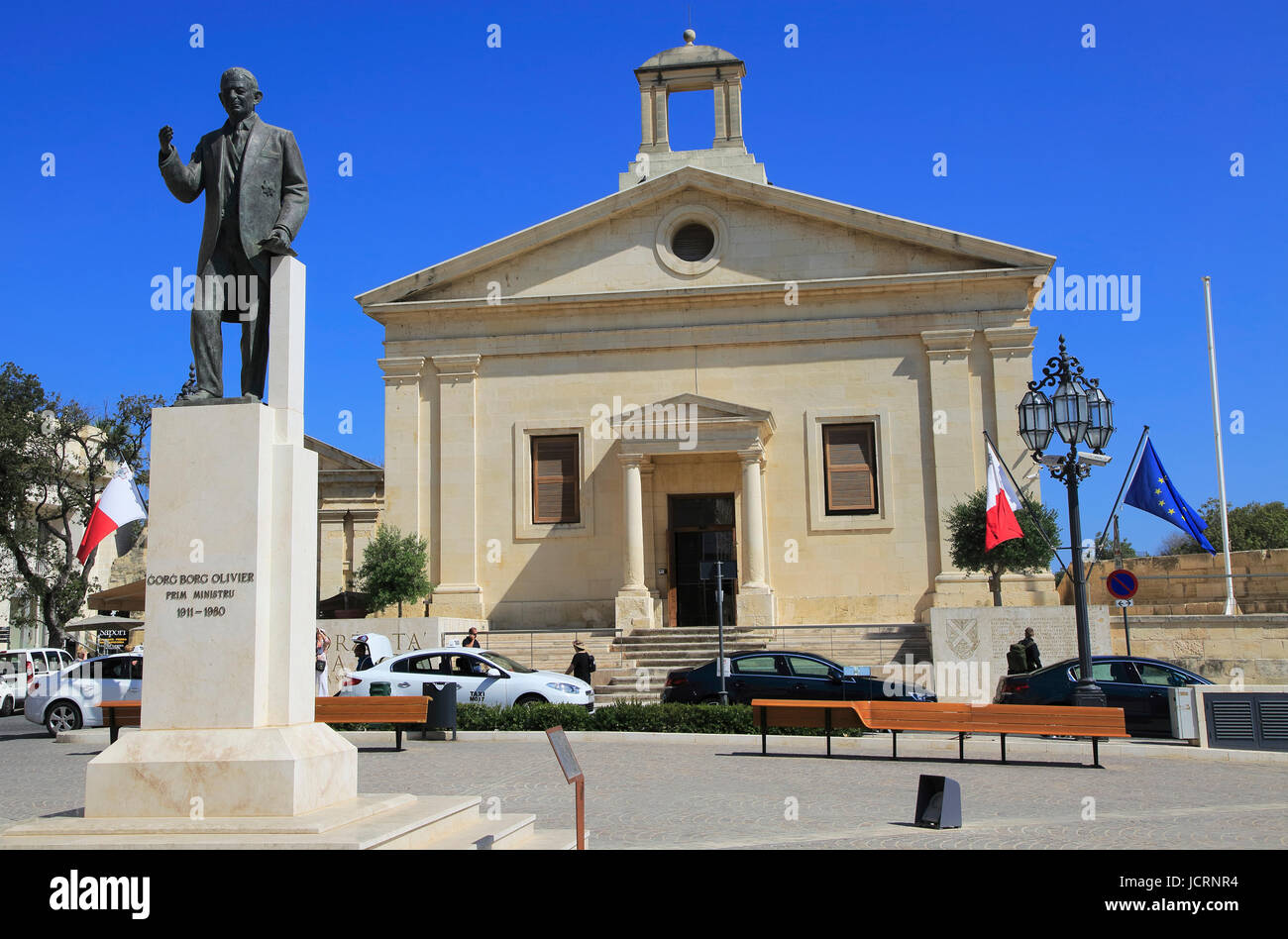 Stock Exchange building in former Garrison Chapel, Castille Square ...