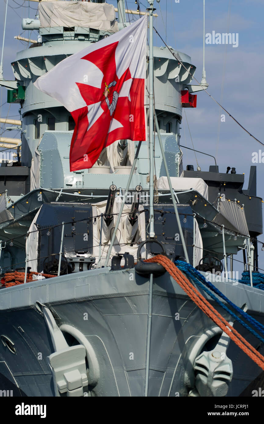 Museum ship ORP Blyskawica is a Grom class destroyer which served in ...