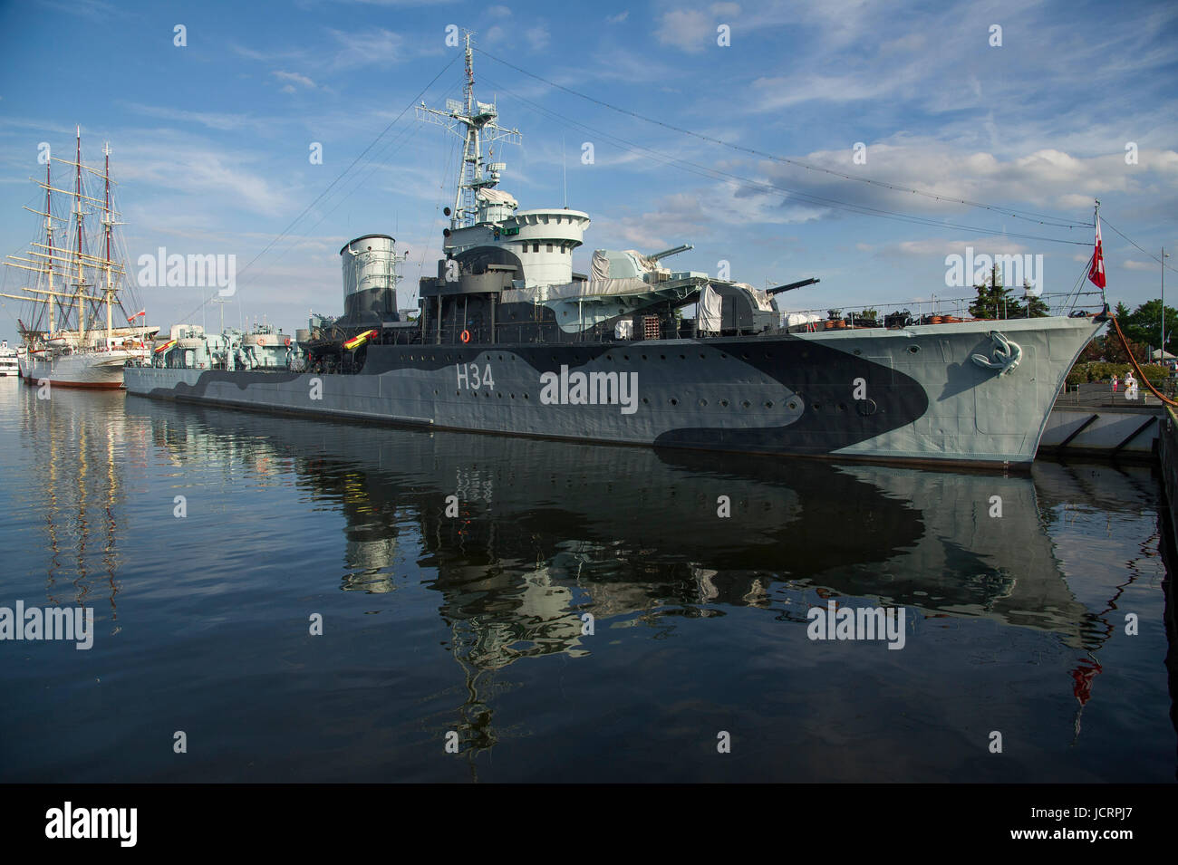 Museum ship ORP Blyskawica a Grom class destroyer which served in the ...