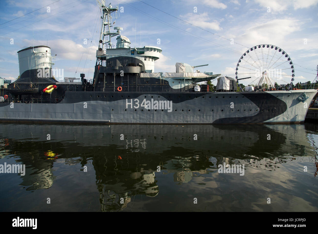 Museum ship ORP Blyskawica is a Grom class destroyer which served in ...