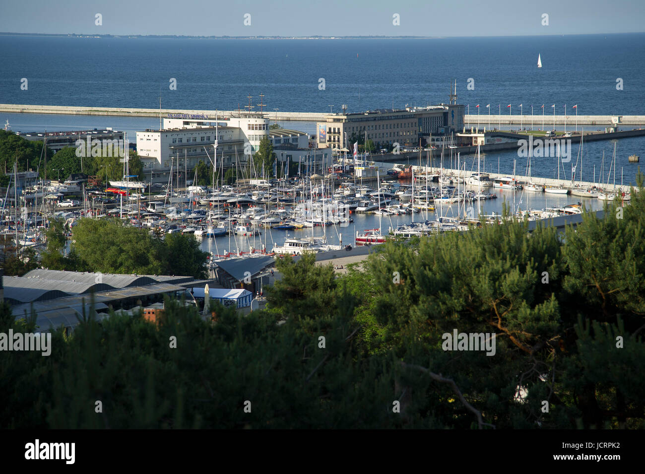 Gdynia Marina, South Pier and Gdynia Aquarium in Gdynia, Poland. 11 ...