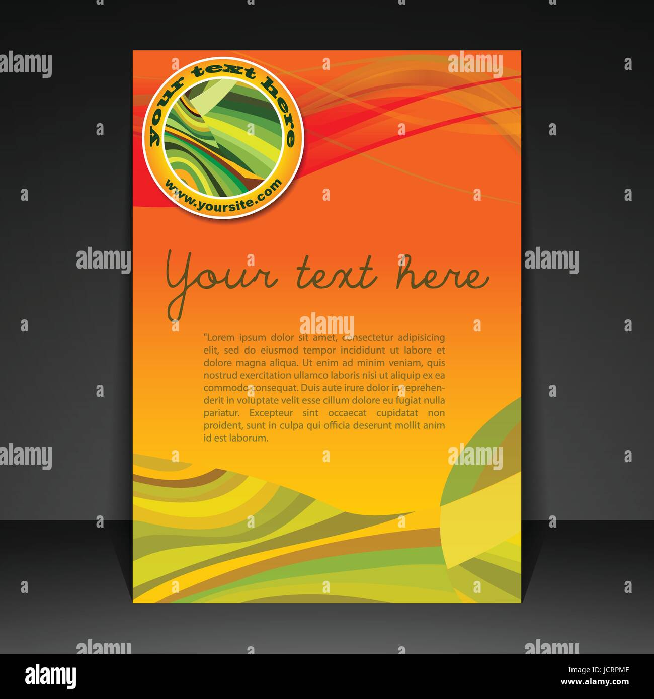 Abstract Colorful Modern Styled Flyer, Folder, Brochure, Leaflet ...