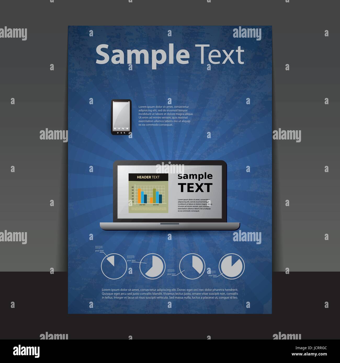 Colorful Flyer, Cover or Background Template Design for IT, Technology ...