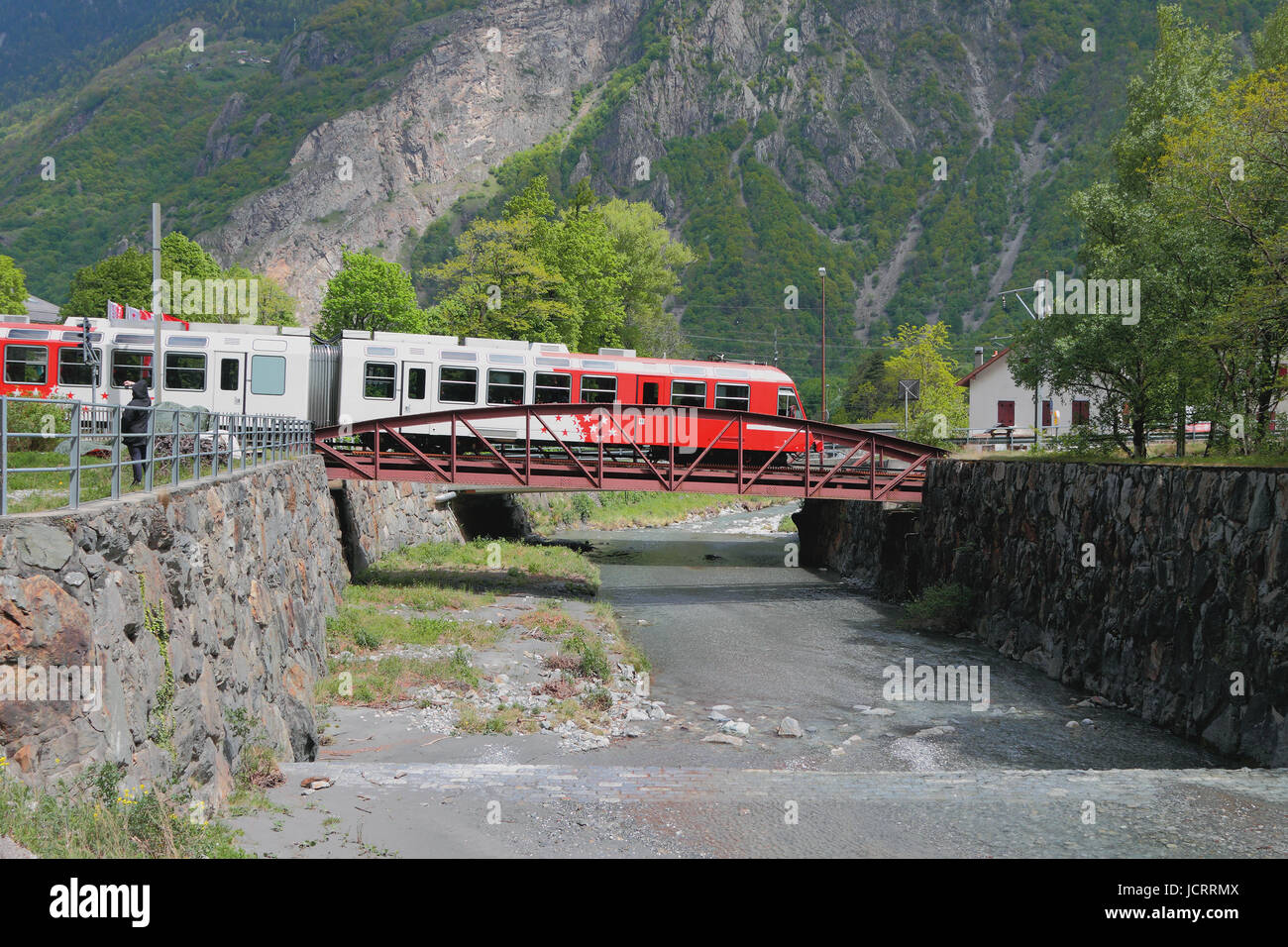 Switzerland train bridge hi-res stock photography and images - Alamy