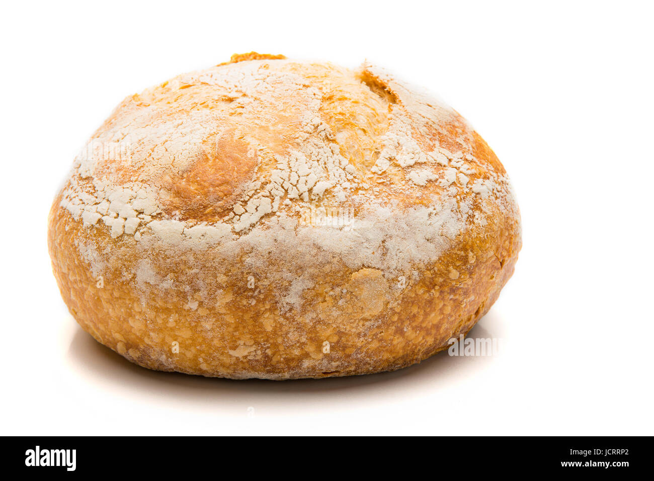 Rustic wheat bread isolated on white background Stock Photo - Alamy