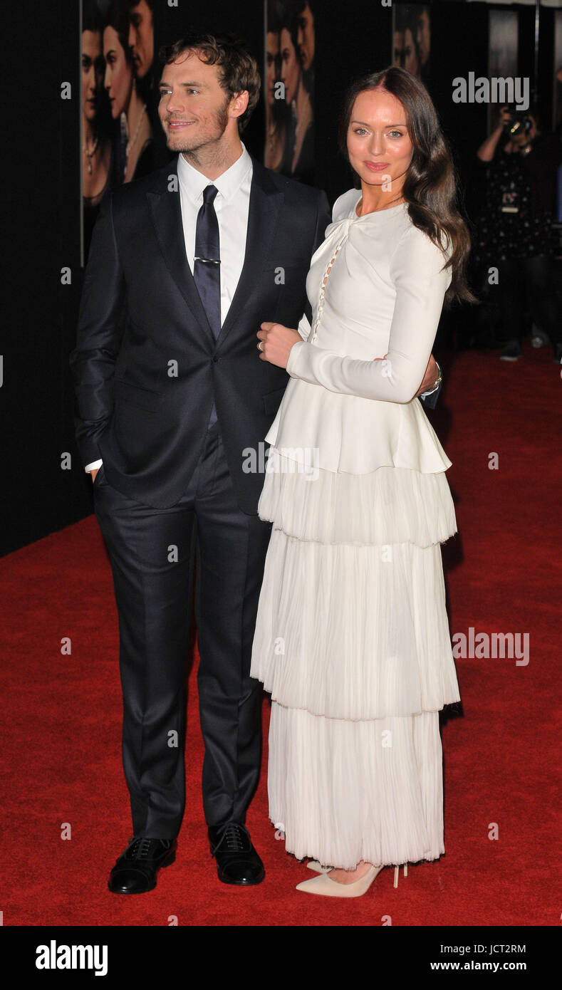 London, UK. Sam Claflin and Laura Haddock at the "My Cousin Rachel" UK ...