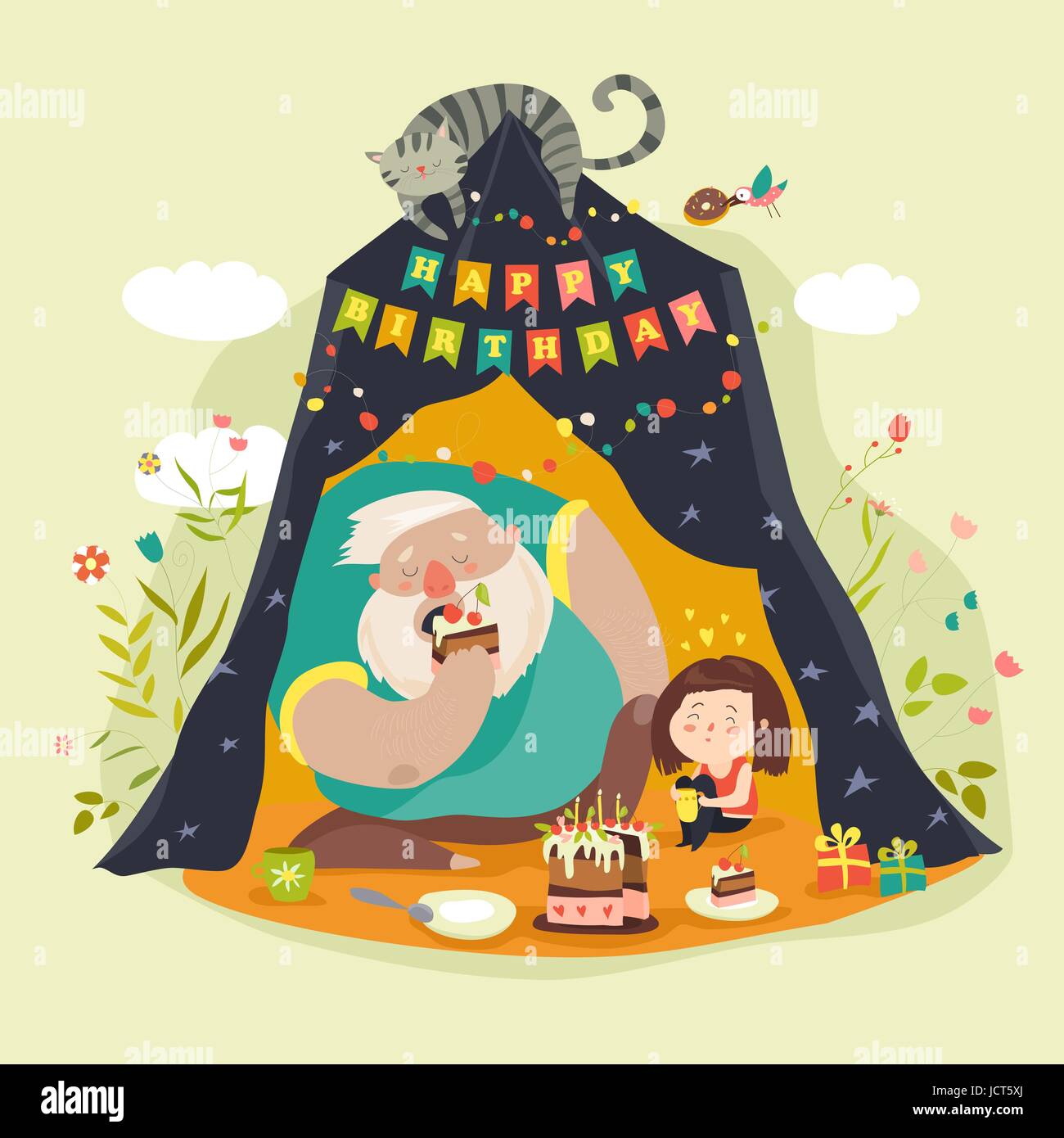 Cat celebrating birthday hi-res stock photography and images - Alamy