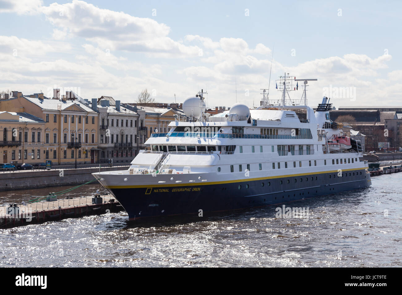 Ship of the National Geographic - ORION at the pier on the English ...