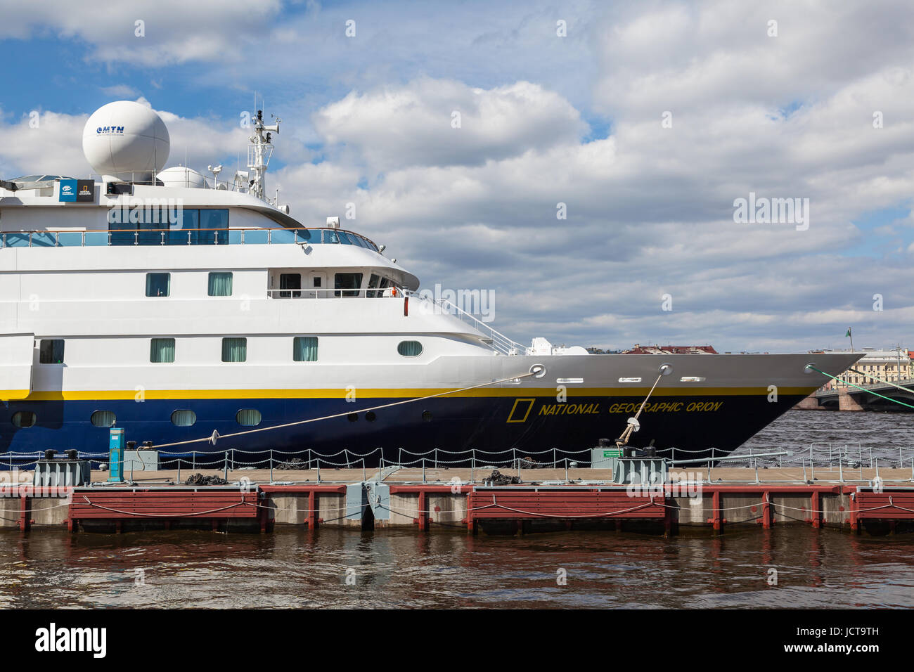 Ship of the National Geographic - ORION at the pier on the English ...