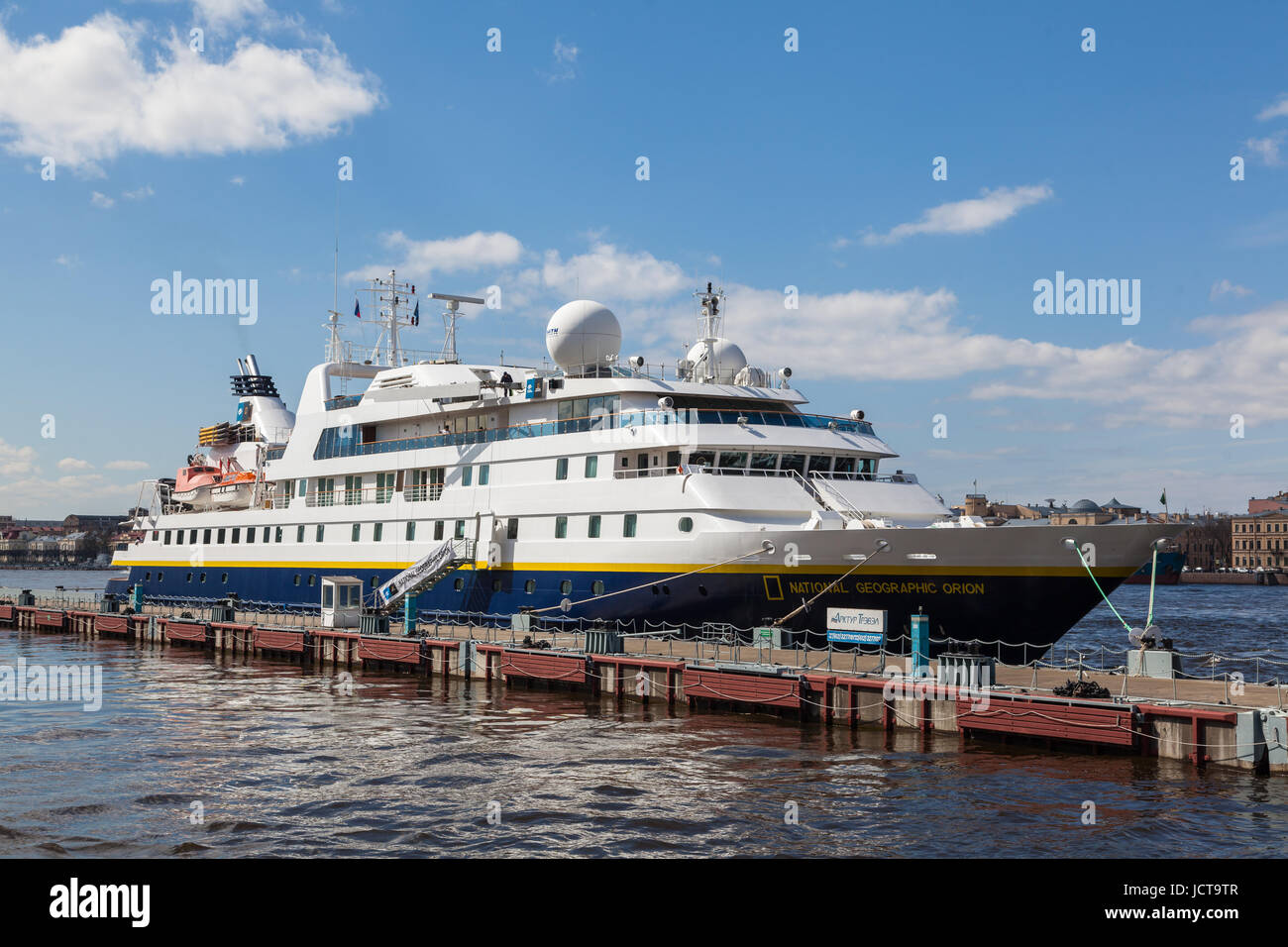 Ship of the National Geographic - ORION at the pier on the English ...