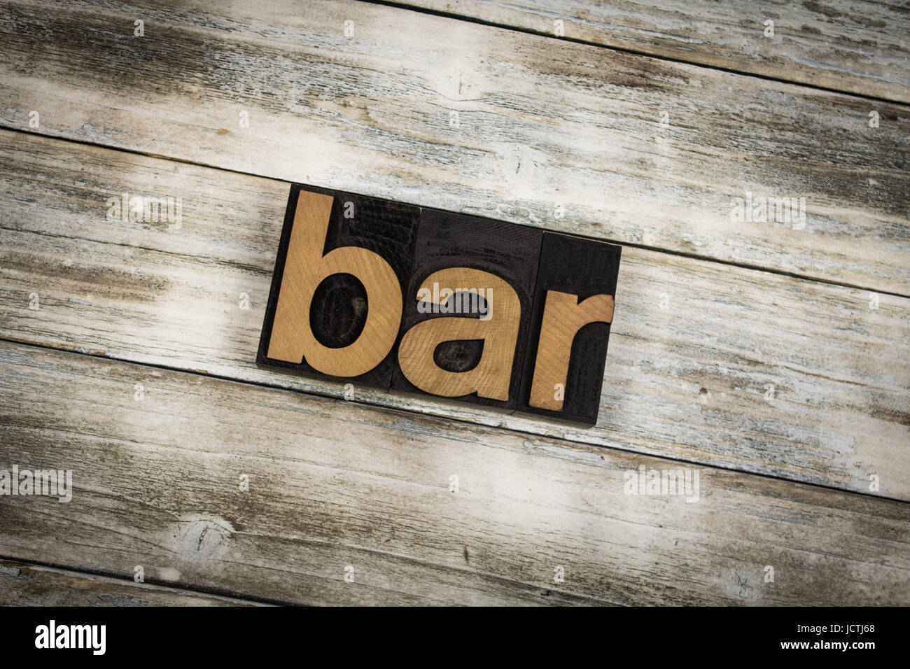 Word bar written in vintage hi-res stock photography and images - Alamy