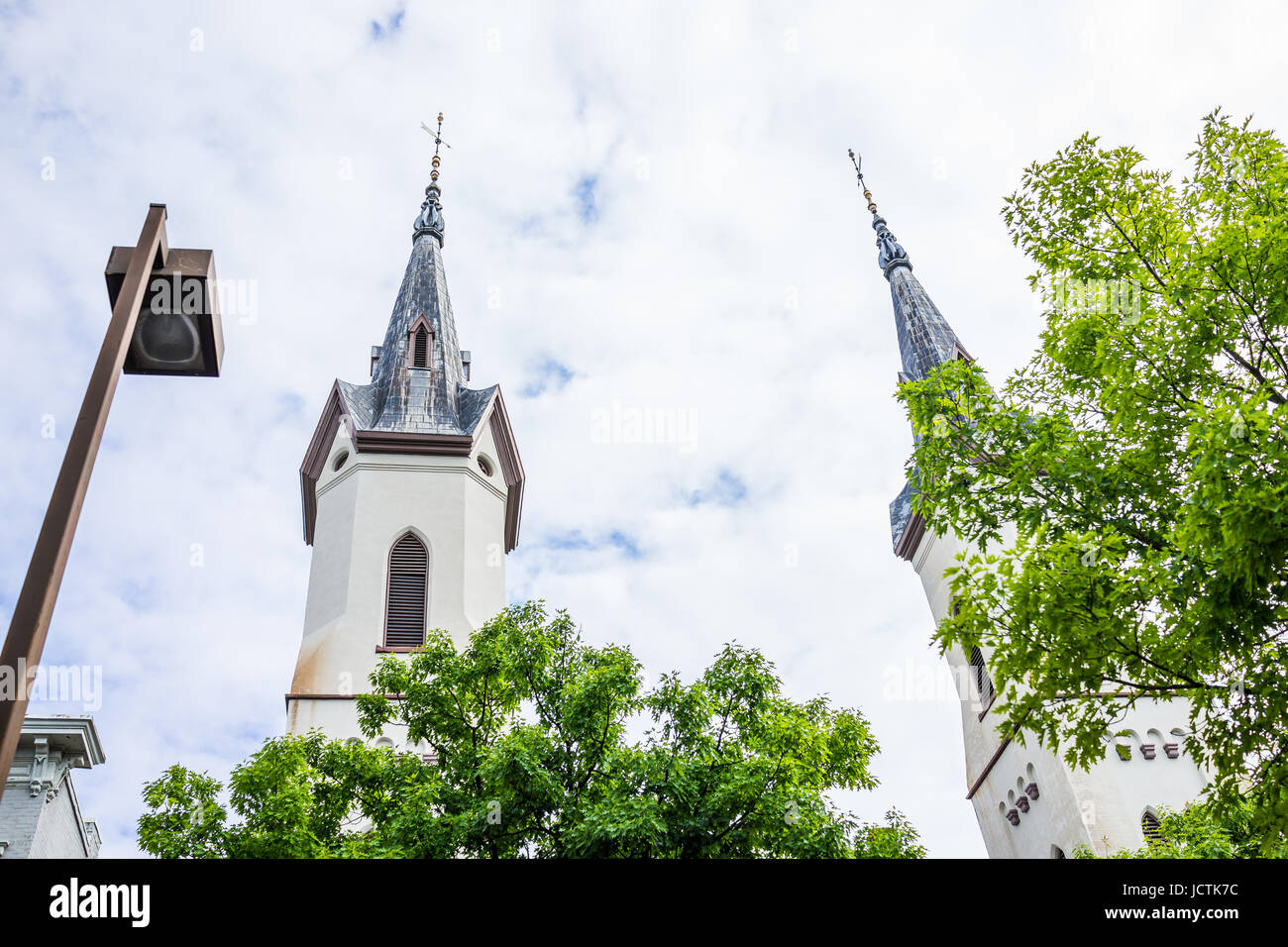 Church with two spires hi-res stock photography and images - Alamy