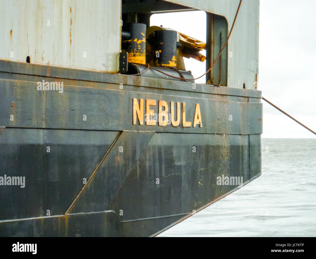 Baltic Sea, Russia - September 12, 2016: Pipework barge Nebula. Part of ...