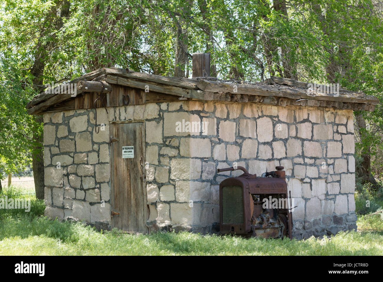 Outbuilding at Buckland Station, part of Fort Churchill State Historic ...