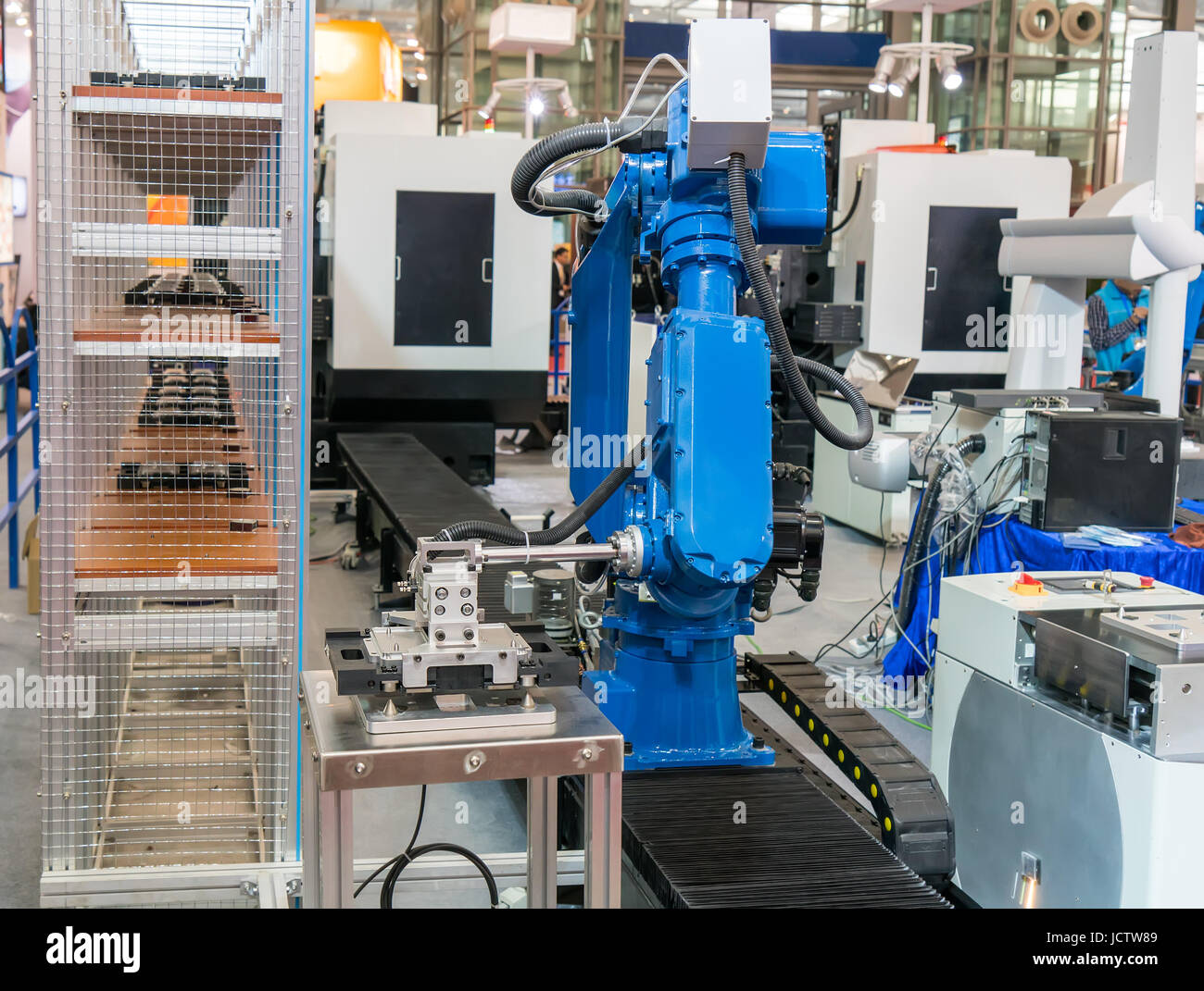 robotic hand machine tool at industrial manufacture factory Stock Photo ...
