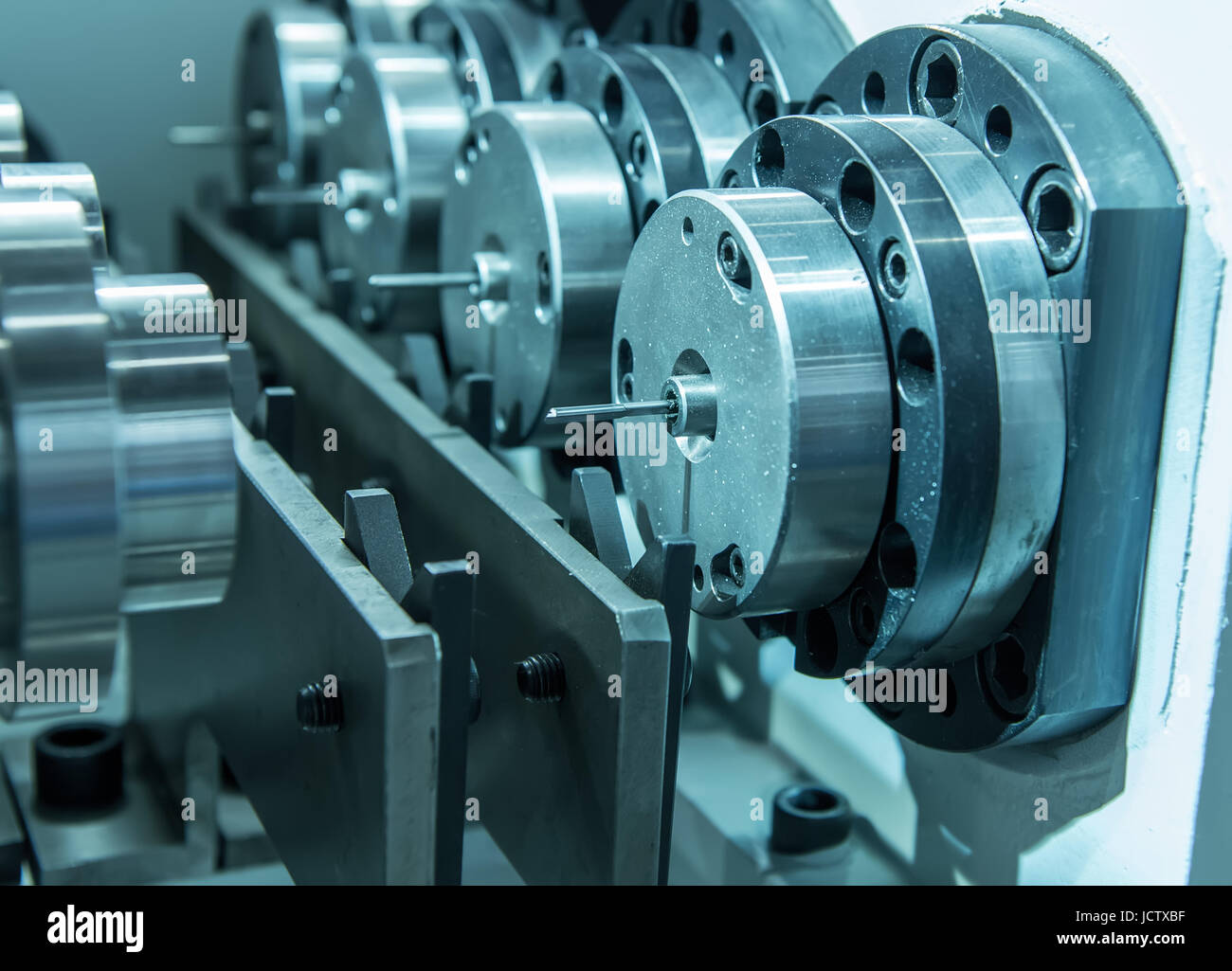 Gear machinery part robot on white background Stock Photo - Alamy