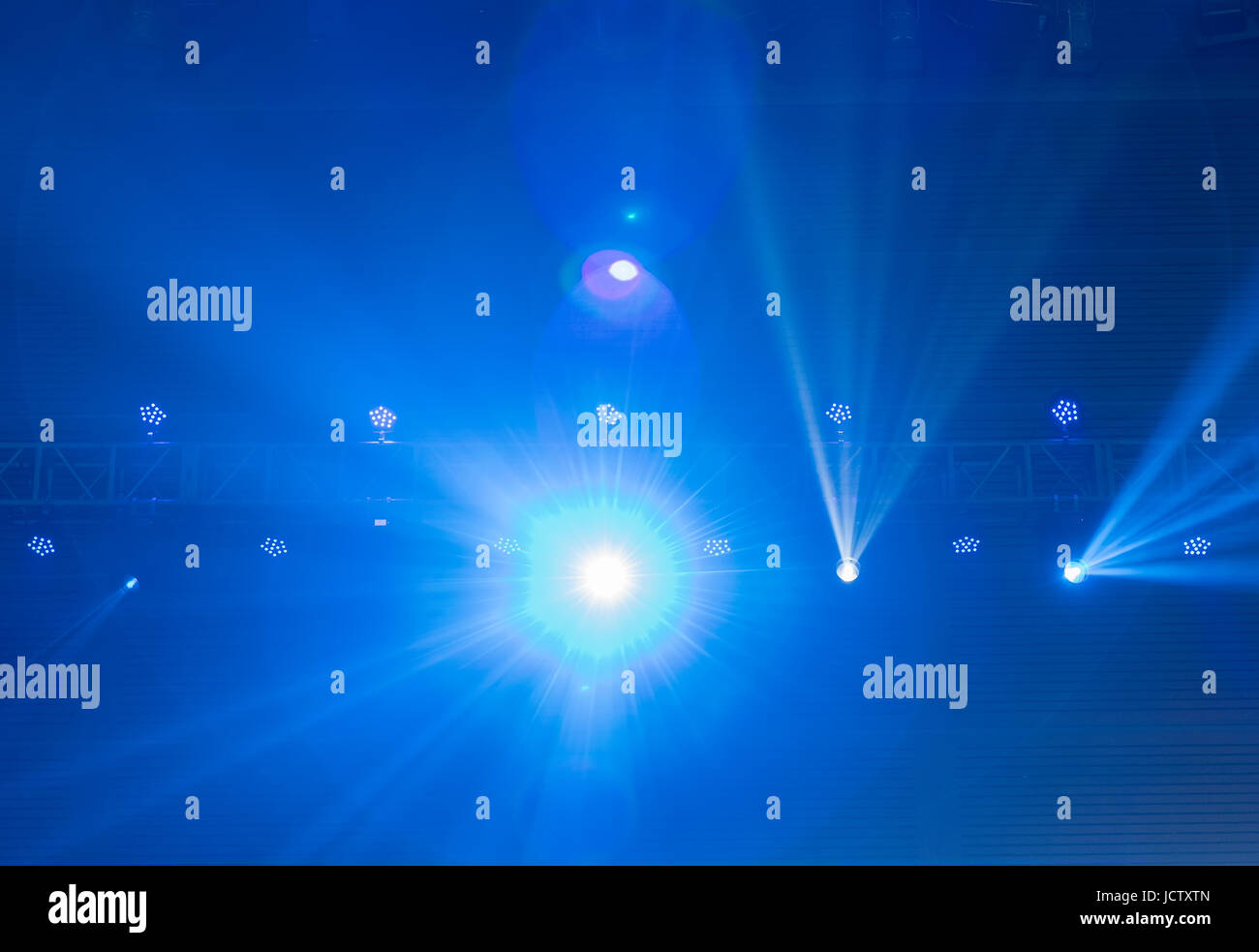 Stage Spotlight with Laser rays Stock Photo - Alamy