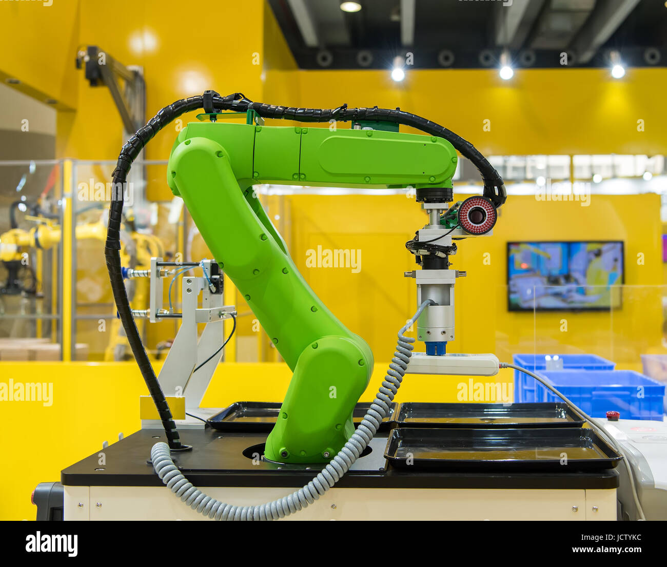 robotic hand machine tool at industrial manufacture factory Stock Photo ...