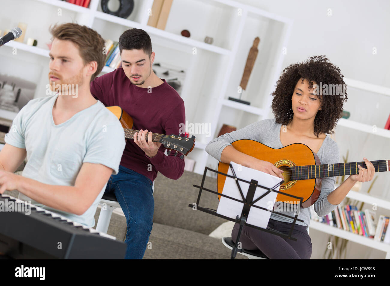 Piano learning exercises hi-res stock photography and images - Alamy