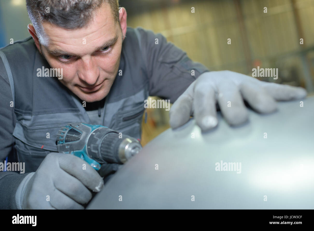 Man punching metal hi-res stock photography and images - Alamy