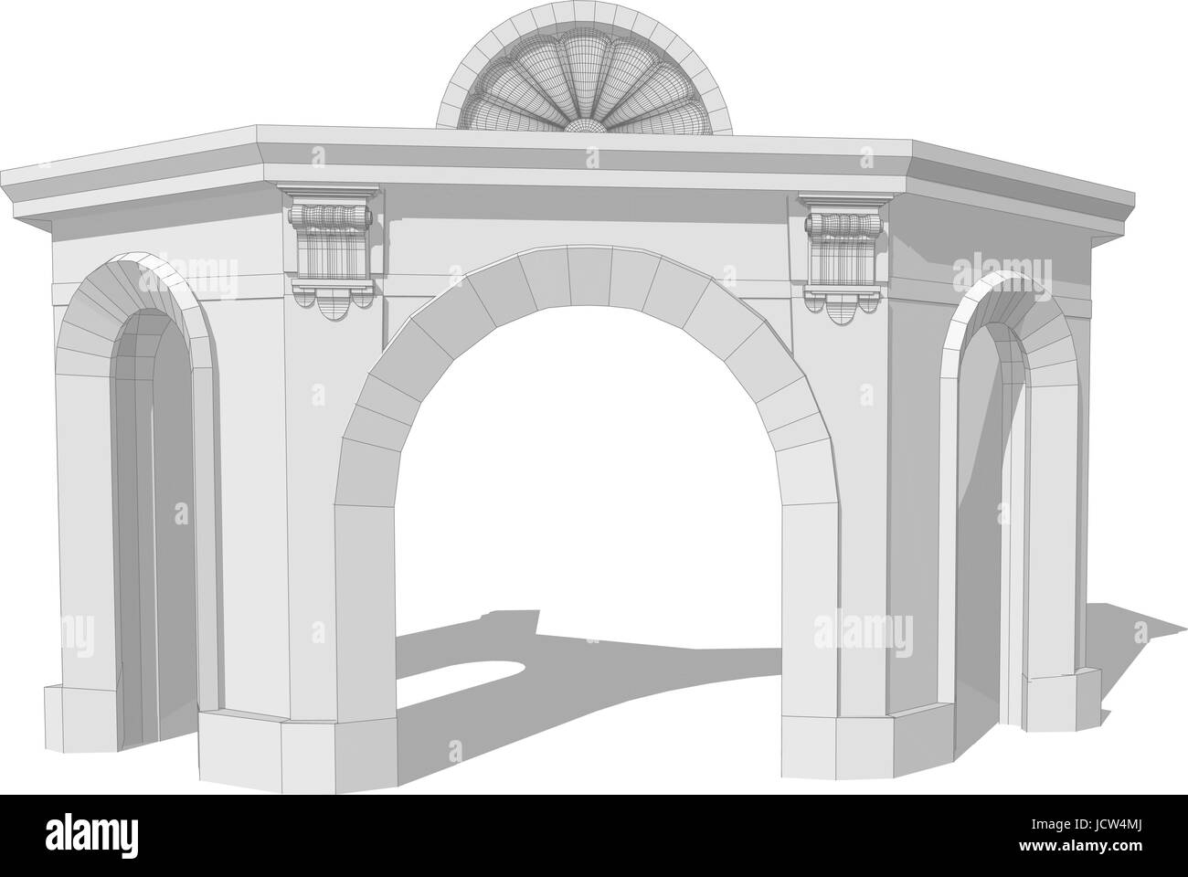 Classical architectural structure Stock Vector Images - Alamy