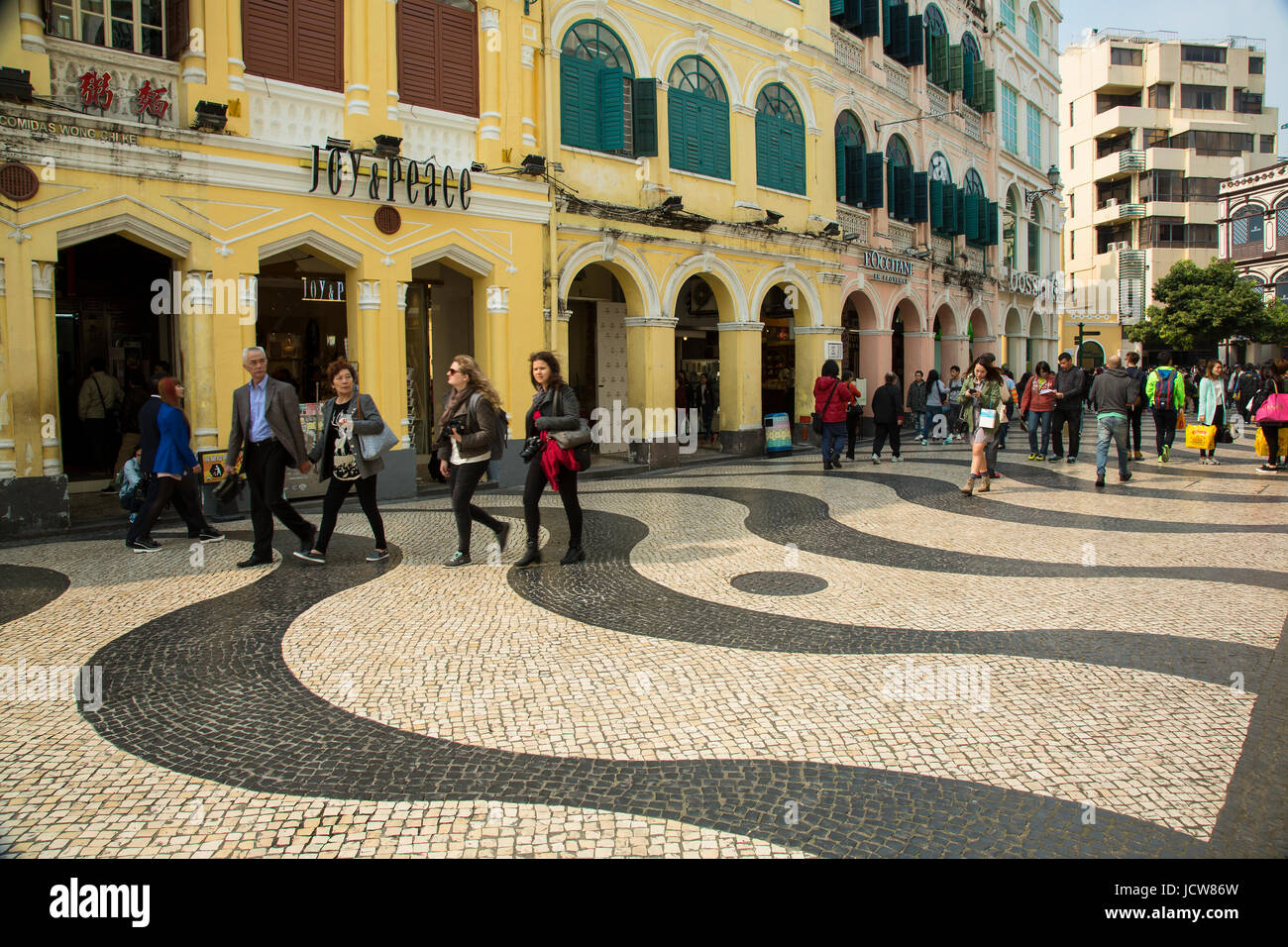 Senado Square in Macau, China Stock Photo - Alamy
