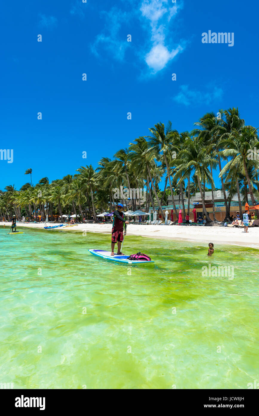 BORACAY, WESTERN VISAYAS, PHILIPPINES - MARCH 27, 2017: Vertical ...