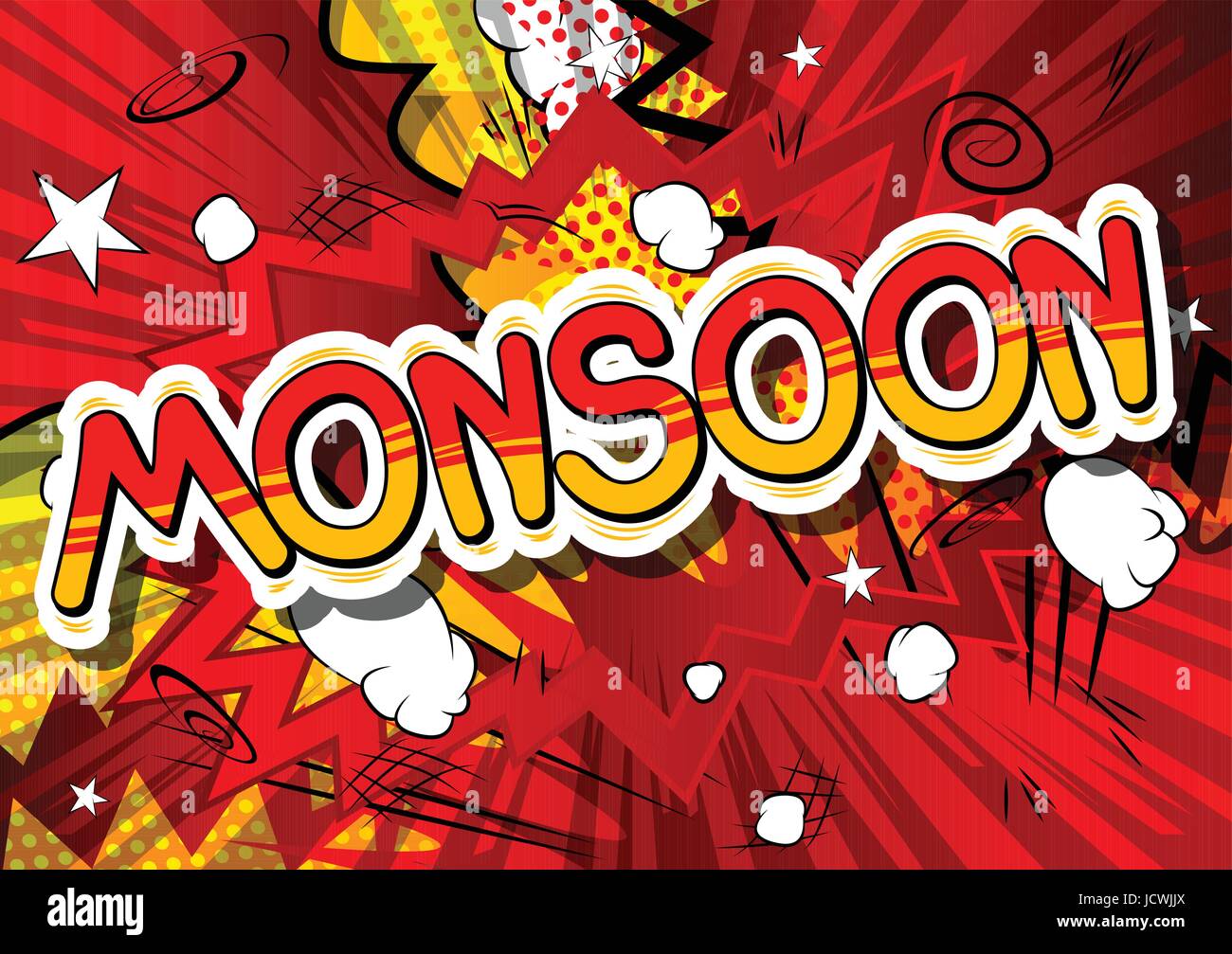 Symbol of monsoon Stock Vector Images - Alamy