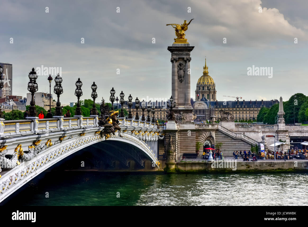 The Pont Alexandre III is a deck arch bridge that spans the Seine in ...
