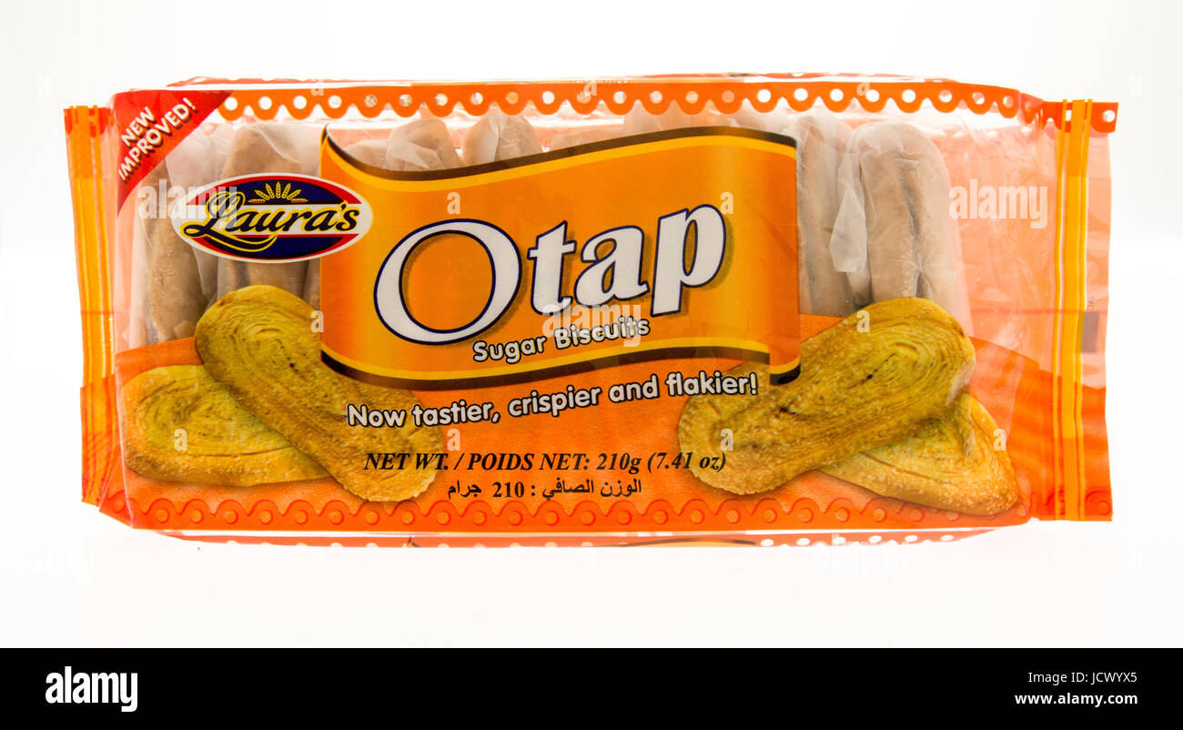 Winneconne, WI -11 June 2017: A package of Larura's Otap sugar biscuits ...