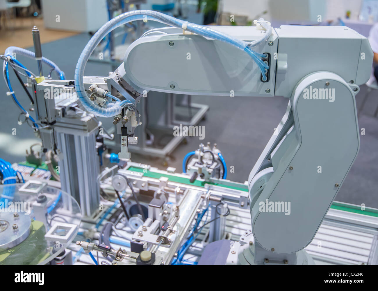 robotic hand machine tool at industrial manufacture factory Stock Photo ...