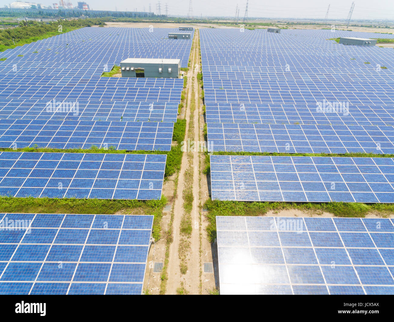 Aerial View of Solar Panel Farm, Taiwan Stock Photo - Alamy