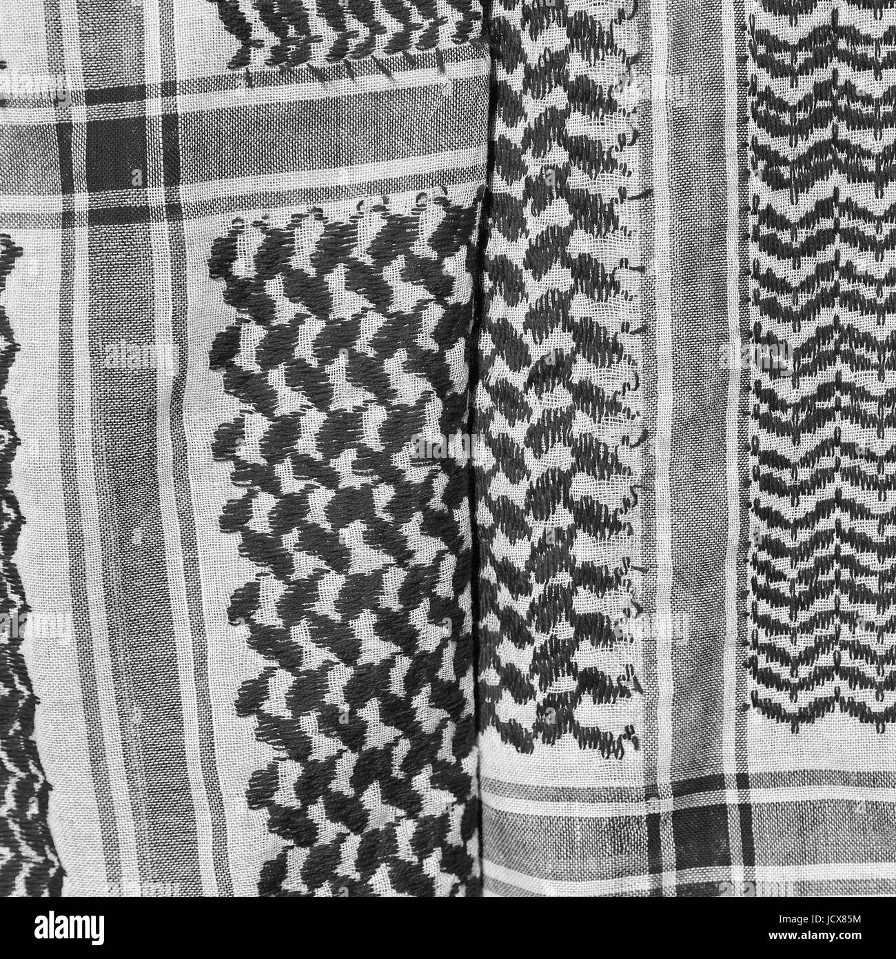 the texture of the cotton traditional symbolic arabian scarf like ...