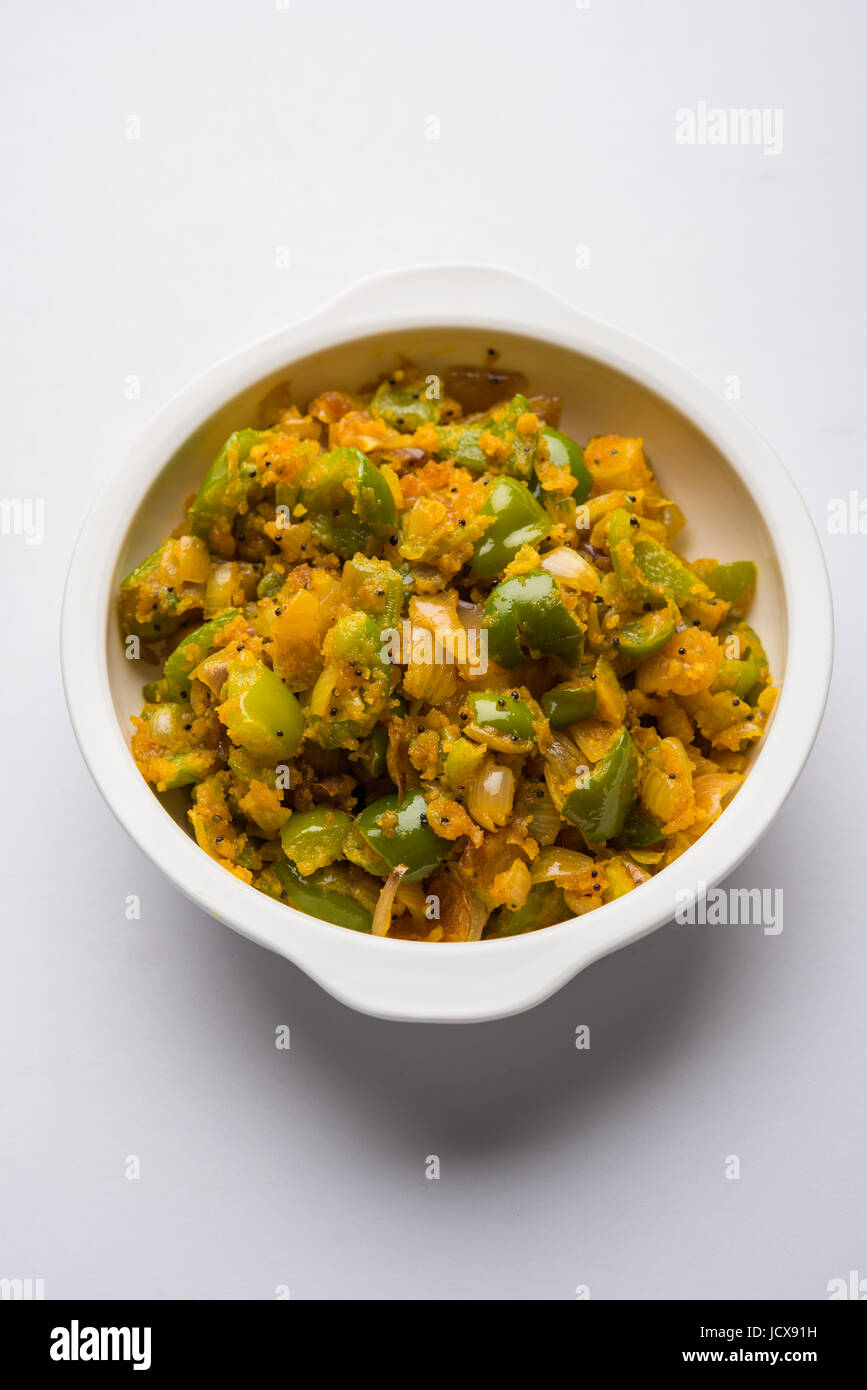 Shimla mirch sabji hi-res stock photography and images - Alamy