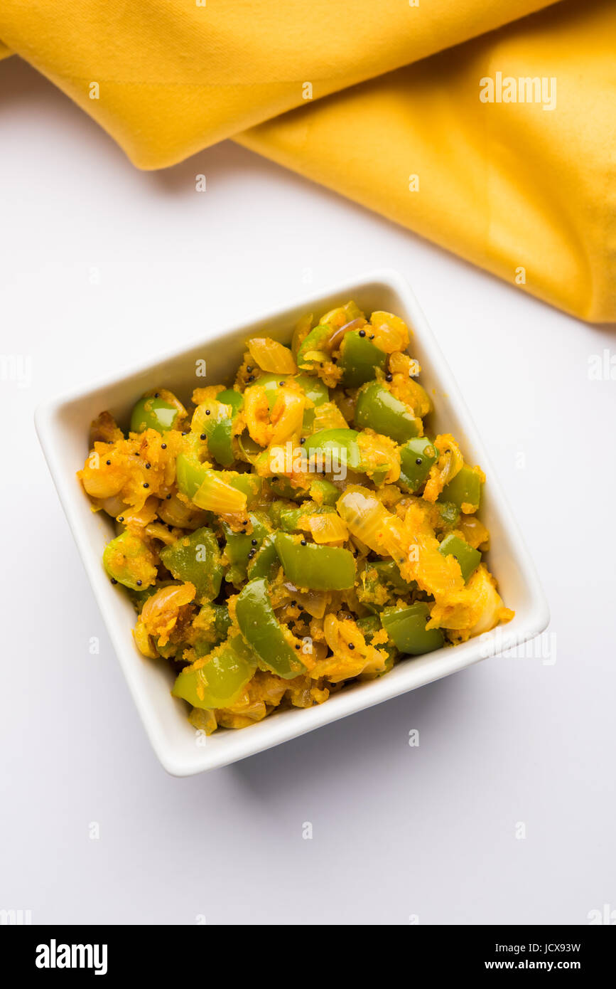 Shimla mirch sabji hi-res stock photography and images - Alamy