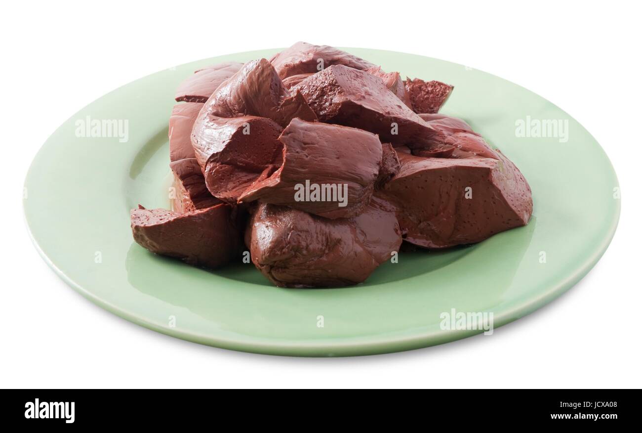 Cuisine and Food, Congealed Pork Blood, Pork Blood Pudding or Pig Blood ...